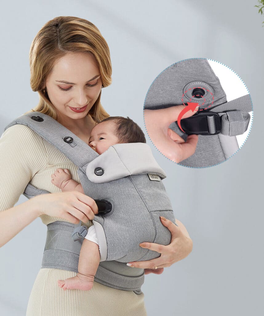 Porte-bébé Ergonomique Respirant Bébé 0 à 12 Mois